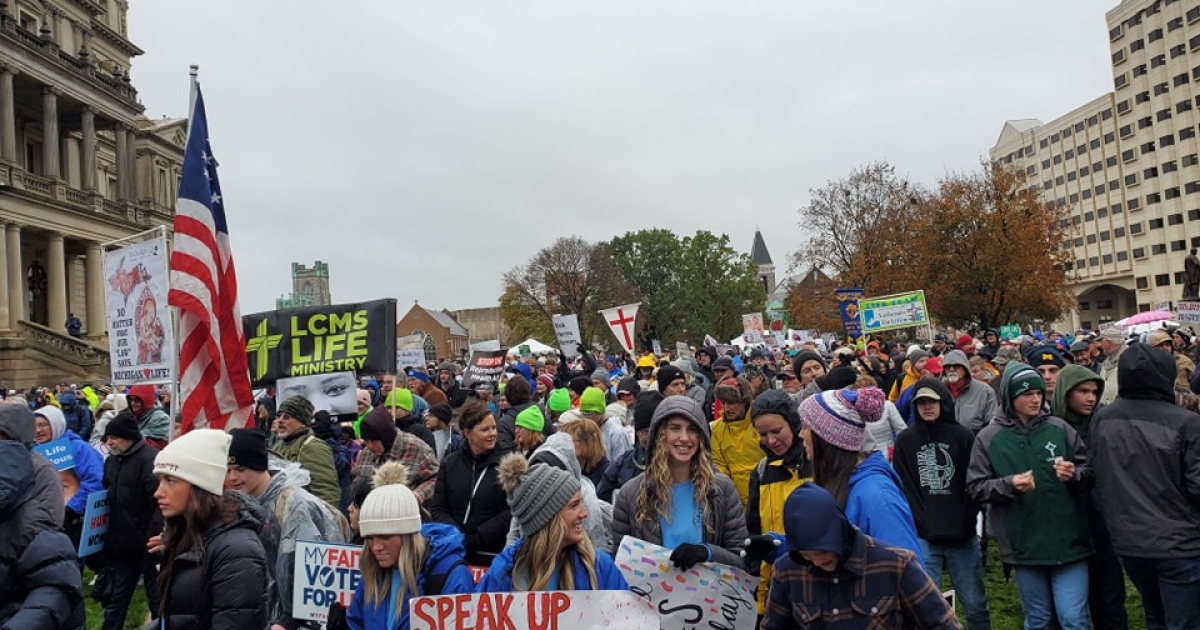Local Faithful join thousands at first Michigan March for Life | Great ...